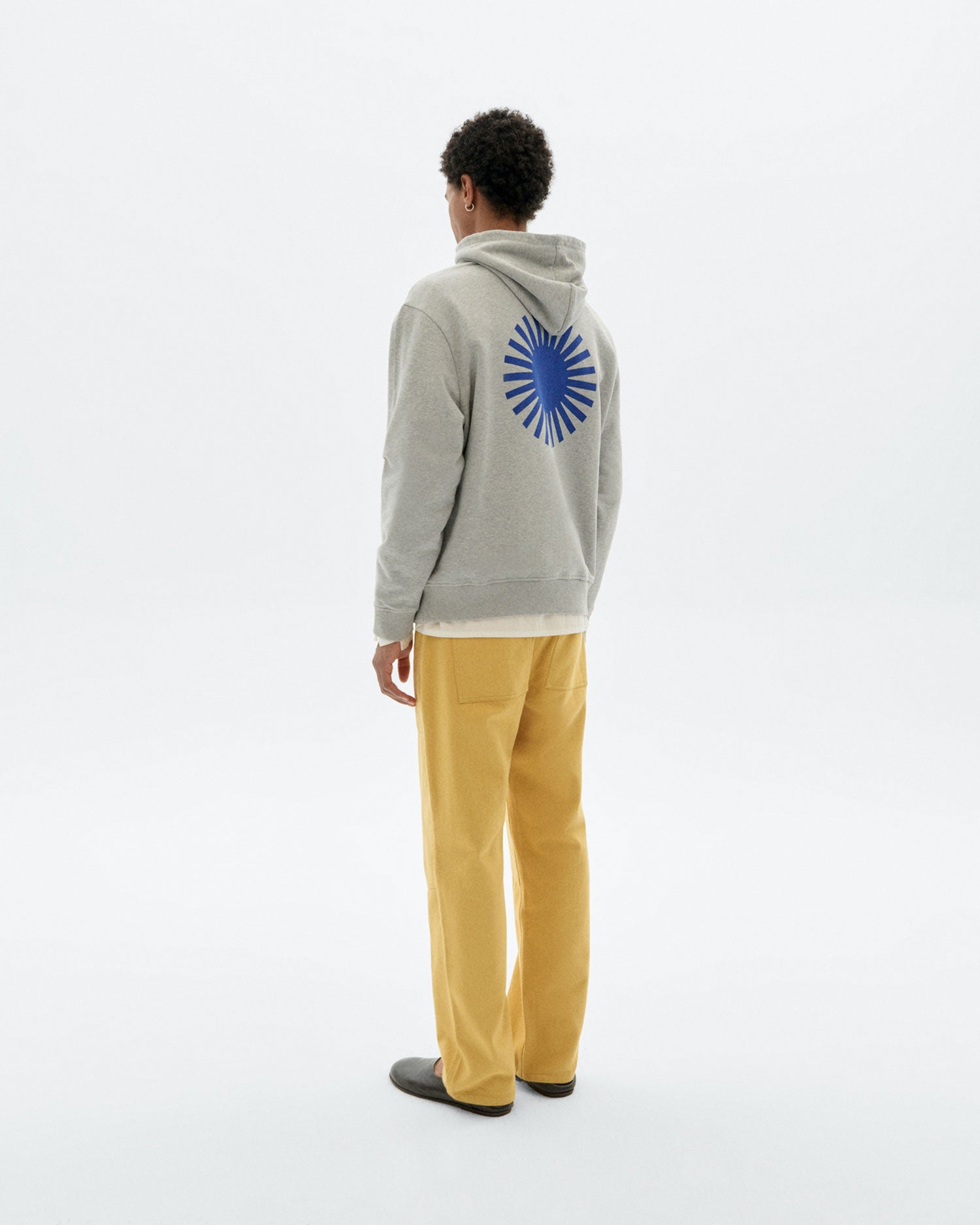 Sustainable Hoodie Gray Simon Man | Thinking Mu