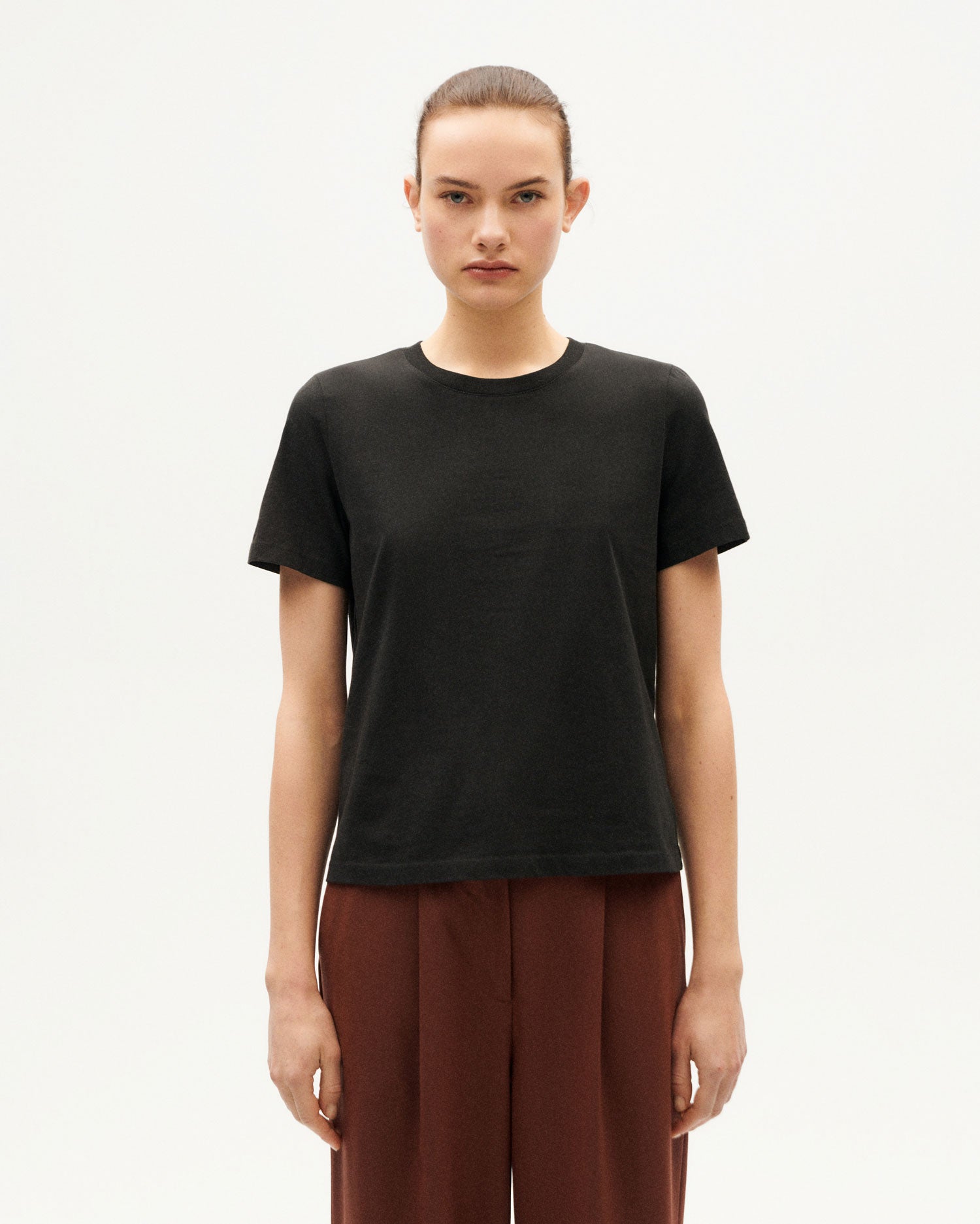 Black sustainable Ida women's T-shirt - Thinking MU